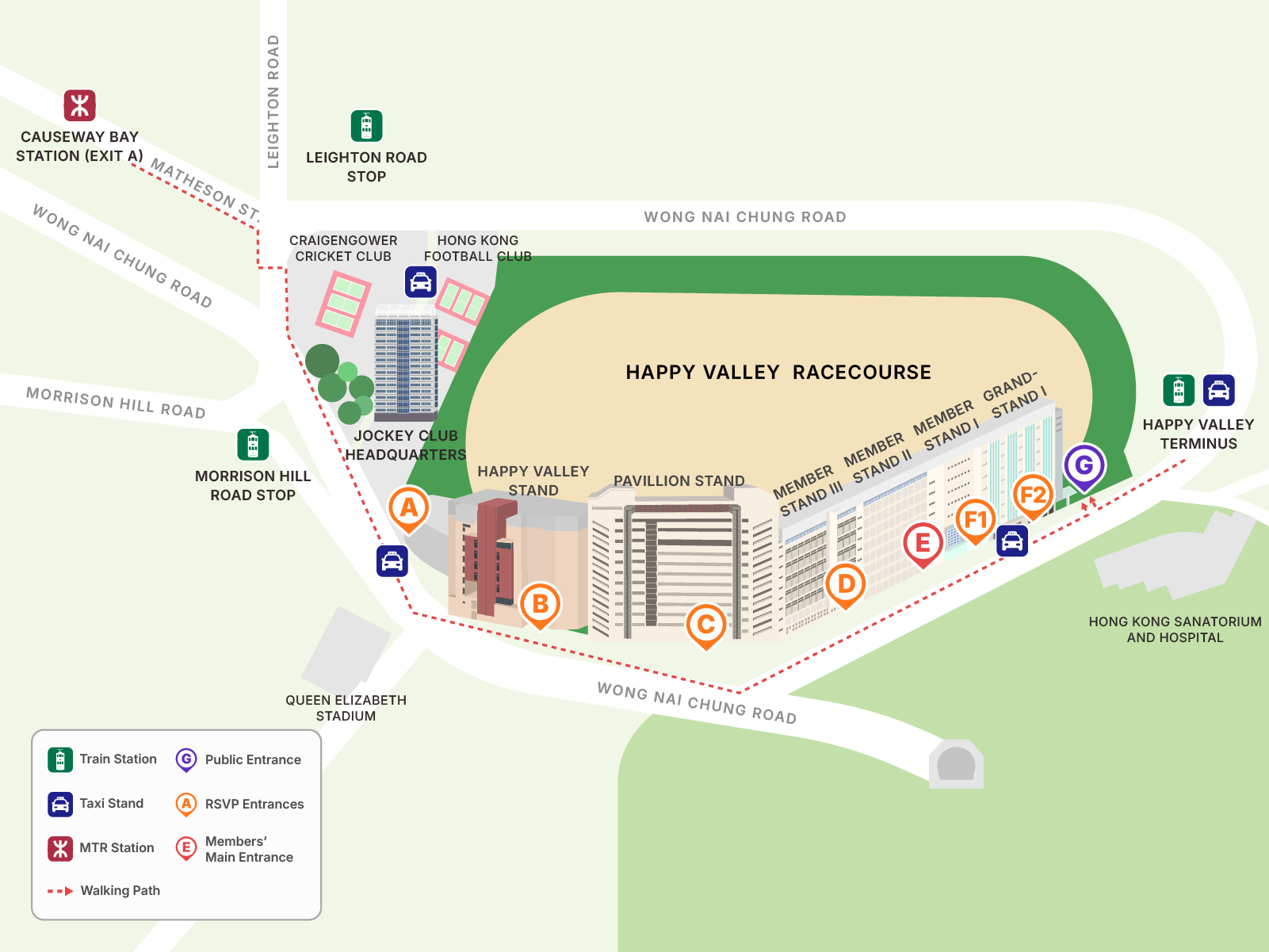 Happy Valley Hong Kong Map